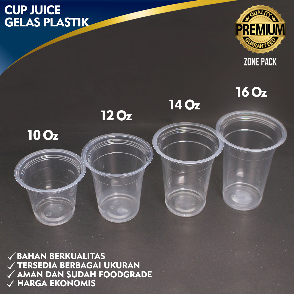 Jual [50 PCS] Gelas Plastik Cup Juice Smile | Cangkir Plastik Es ...