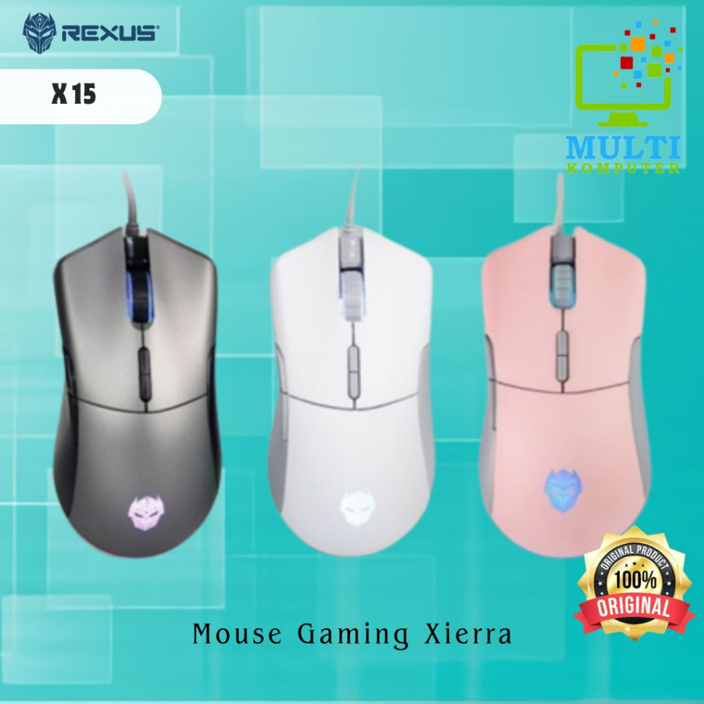 Jual Mouse Rexus X15 Xierra Gaming Macro with RGB | Shopee Indonesia