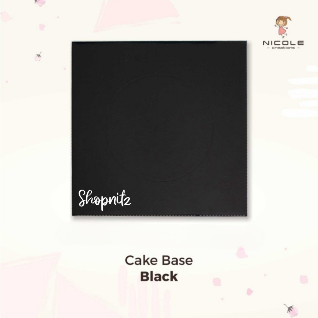 Jual Tatakan Kue Nicole HITAM Cake Board Alas Tatakan Kue Cake Tart ...