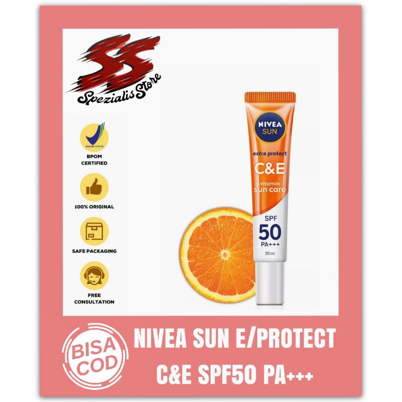Jual Nivea Sun Extra Protect C&E Vitamin Sun Care SPF50 PA+++ 30ml ...