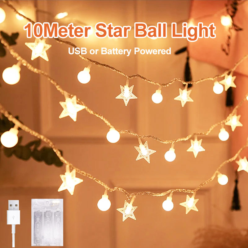 Jual 2025 Lampu Hias 17 Agustusan Lampu LED Hiasan 10 Meter Lampu Kelap ...