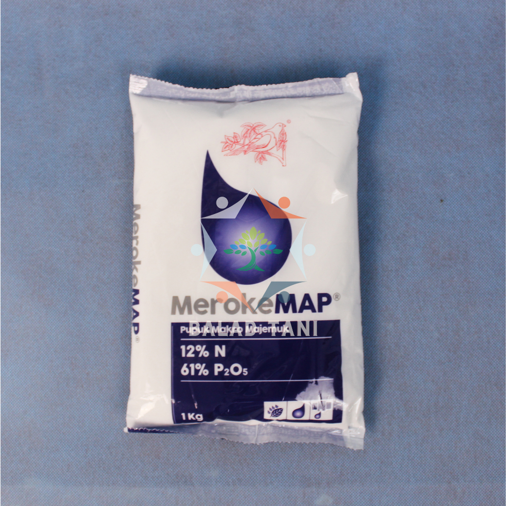 Jual PUPUK MEROKE MAP 1 KG KEMASAN PABRIK HIDROPONIK MONO AMONIUM ...