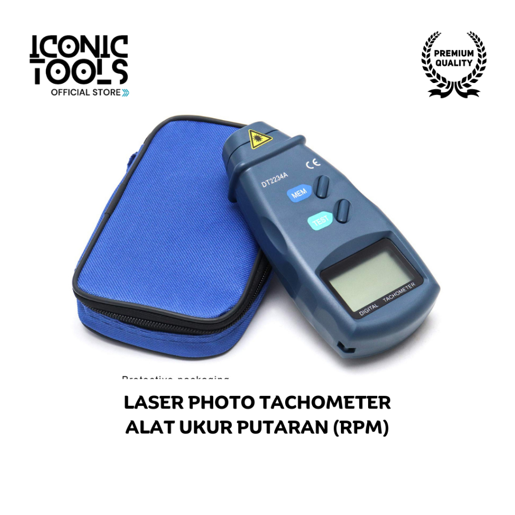 Jual Set Alat Ukur Putaran Mesin Digital / Alat Ukur RPM Digital / LCD ...