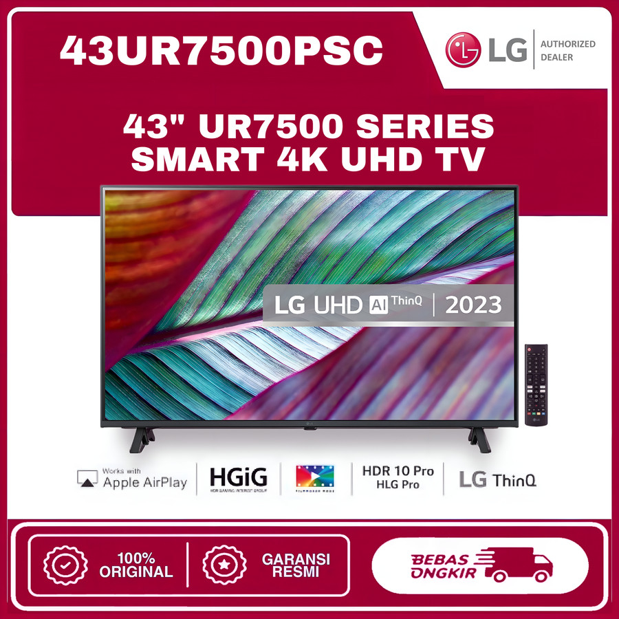 Jual TV LG 43UR7500 43 inch UR7500 DIGITAL SMART 4K UHD TV 43UR7500PSC ...
