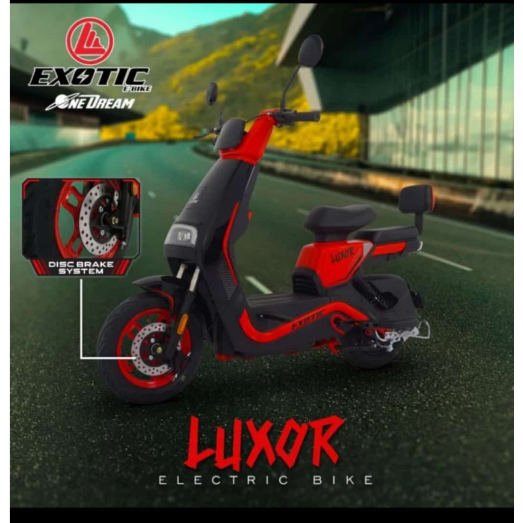 Jual SEPEDA LISTRIK EXOTIC LUXOR garansi resmi dari pasifik | Shopee ...