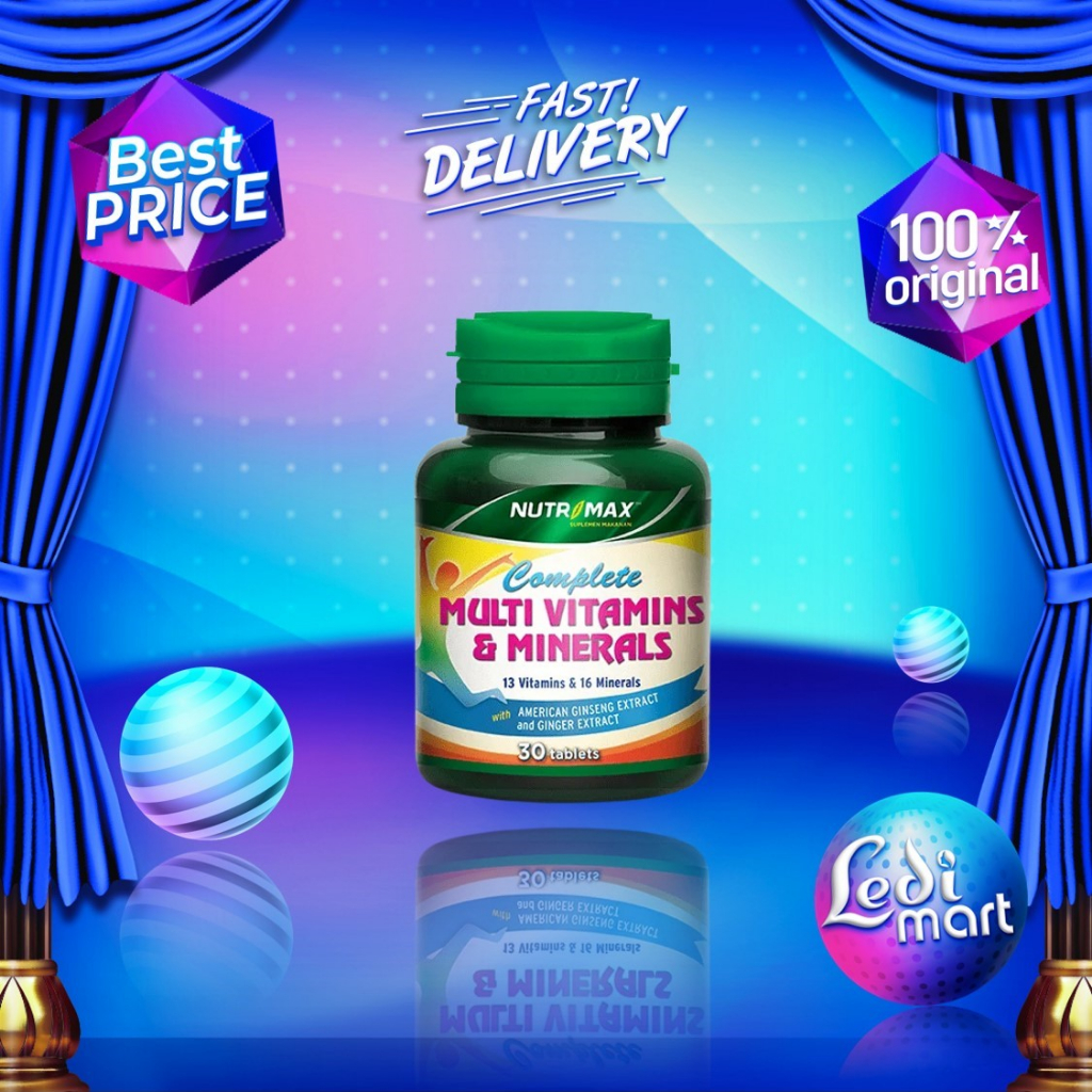 Jual Nutrimax Complete Multivitamins & Minerals Isi 30 Tablet | Vitamin dan Mineral Seimbang ...