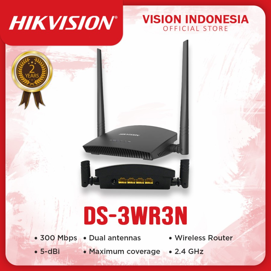 Jual HIKVISION DS-3WR3N WIRELESS ROUTER HIKVISION | Shopee Indonesia