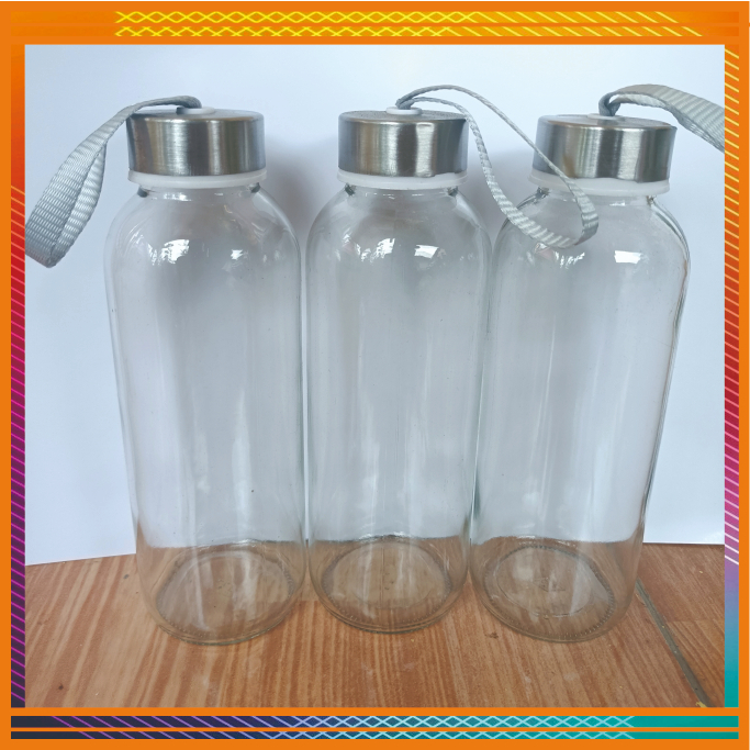 Jual BOTOL KACA BENING / TUMBLER KACA BENING BOTOL MINUM ANAK KACA ...