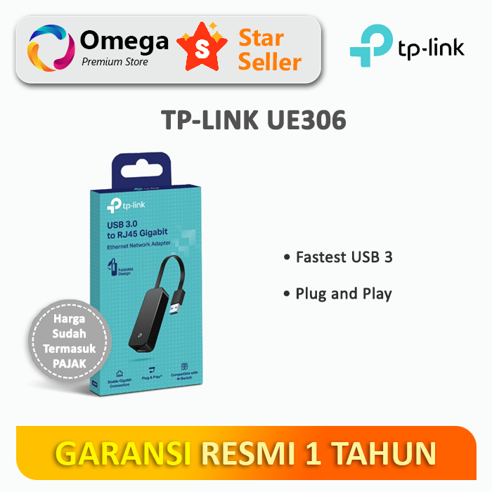 Jual TP-LINK UE306 USB 3.0 to Gigabit Ethernet Network Adapter USB ... Jual TP-LINK UE306 USB 3.0 to Gigabit Ethernet Network Adapter USB ...