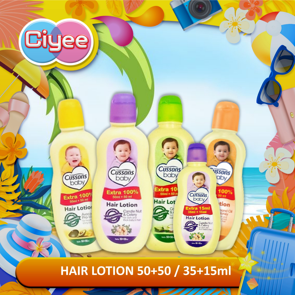 Jual Cussons Baby Hair Lotion 50ml + 50ml - Cusson Minyak Rambut Bayi ...
