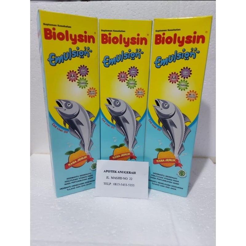 Jual biolysin emulsion 250ml rasa jeruk | Shopee Indonesia