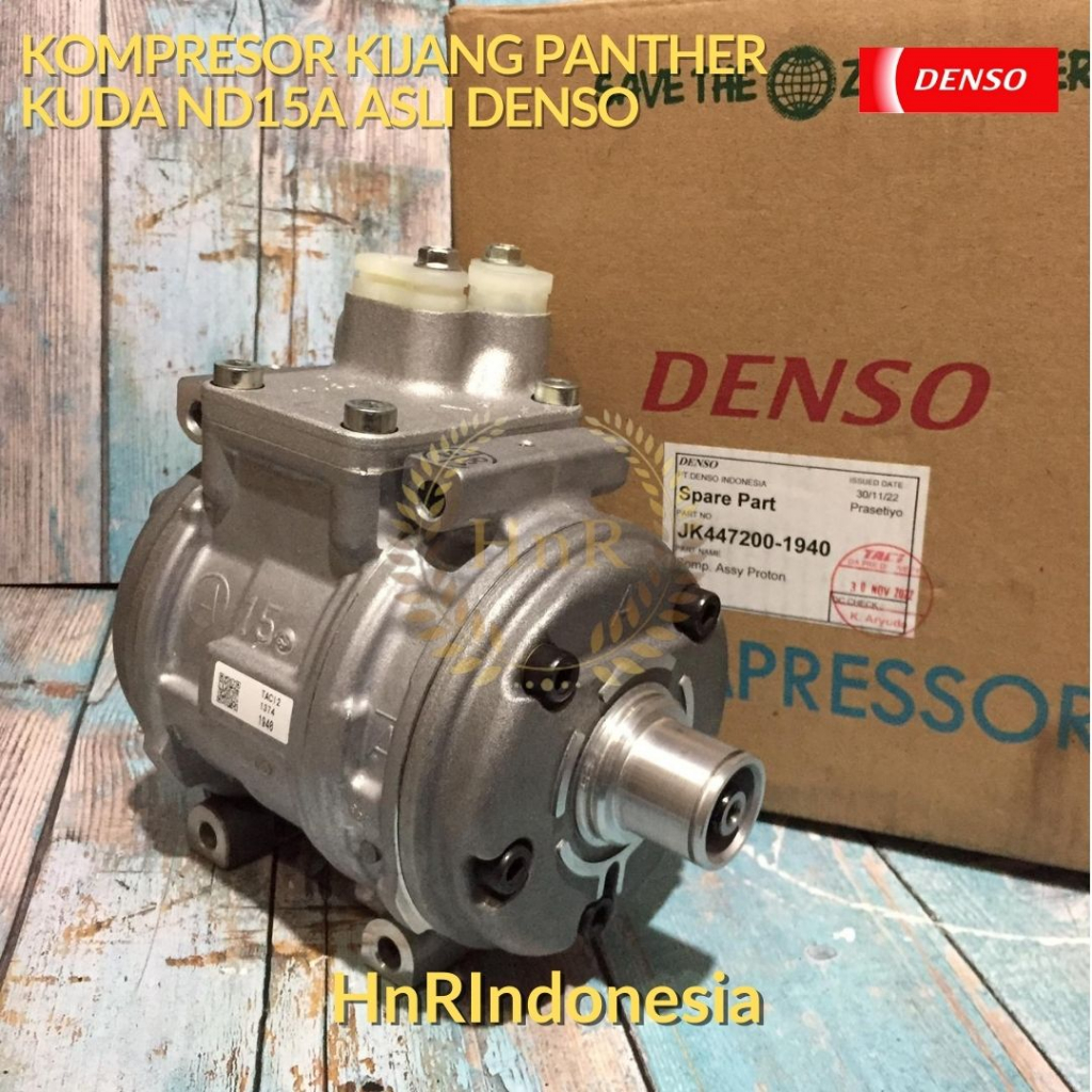 Jual Kompresor AC Mobil Kijang Panther Kuda ND 15A COMPRESSOR ORIGINAL ...