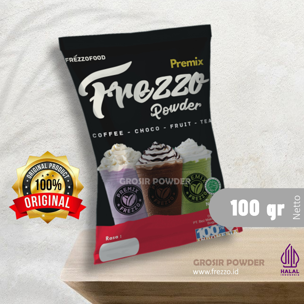 Jual 100 Gram Bubuk Minuman Frezzo Powder | Jenis Rasa Kopi Coklat Teh ...