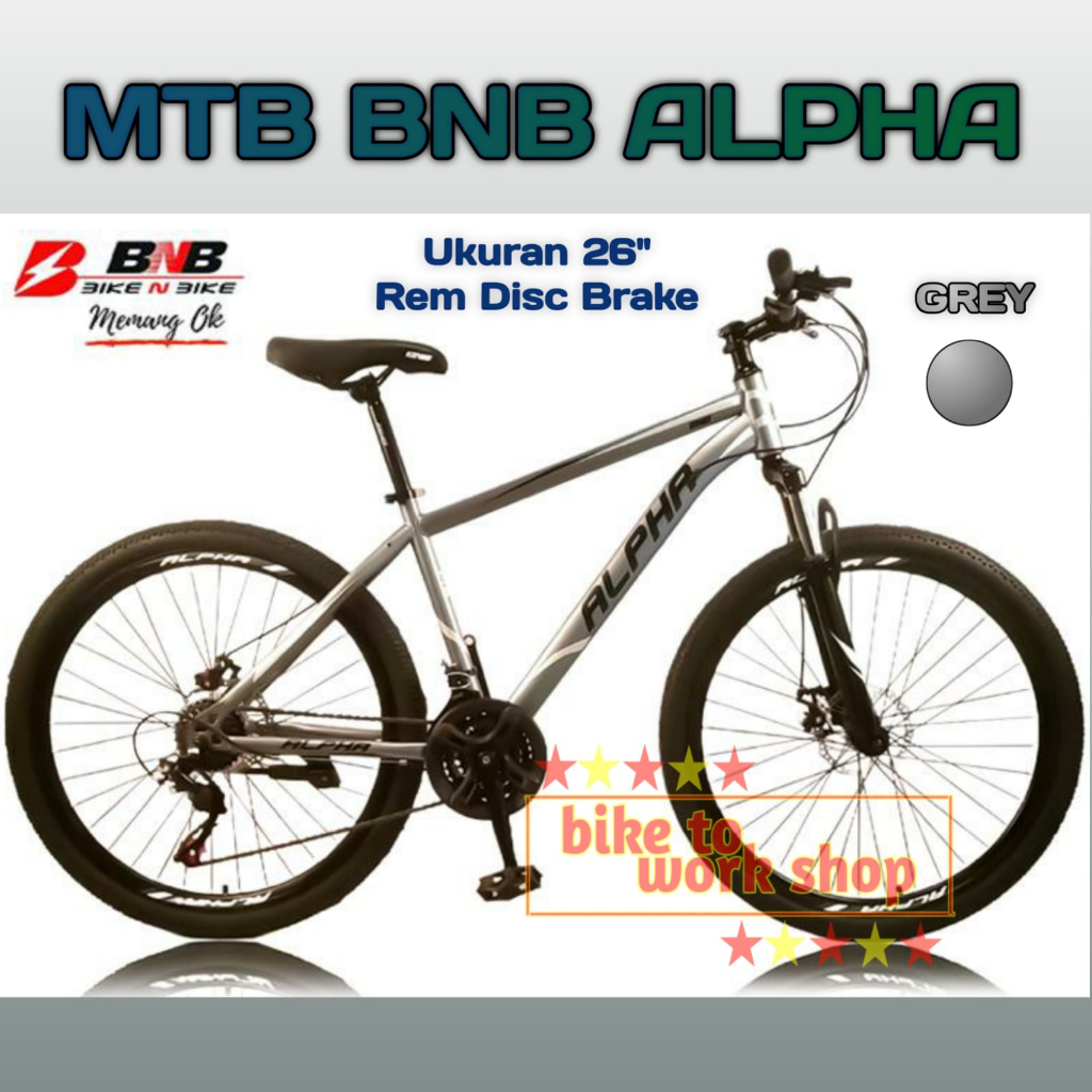 Jual SEPEDA GUNUNG MTB BNB ALPHA 26 INCH 24 SPEED | Shopee Indonesia
