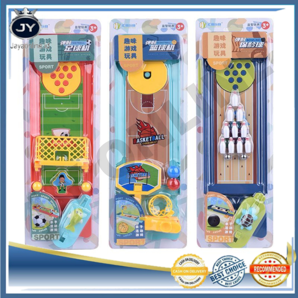 Jual JY Mainan Anak Shoot Ball Finger Basket Ball, Foot Ball, Bowling ...