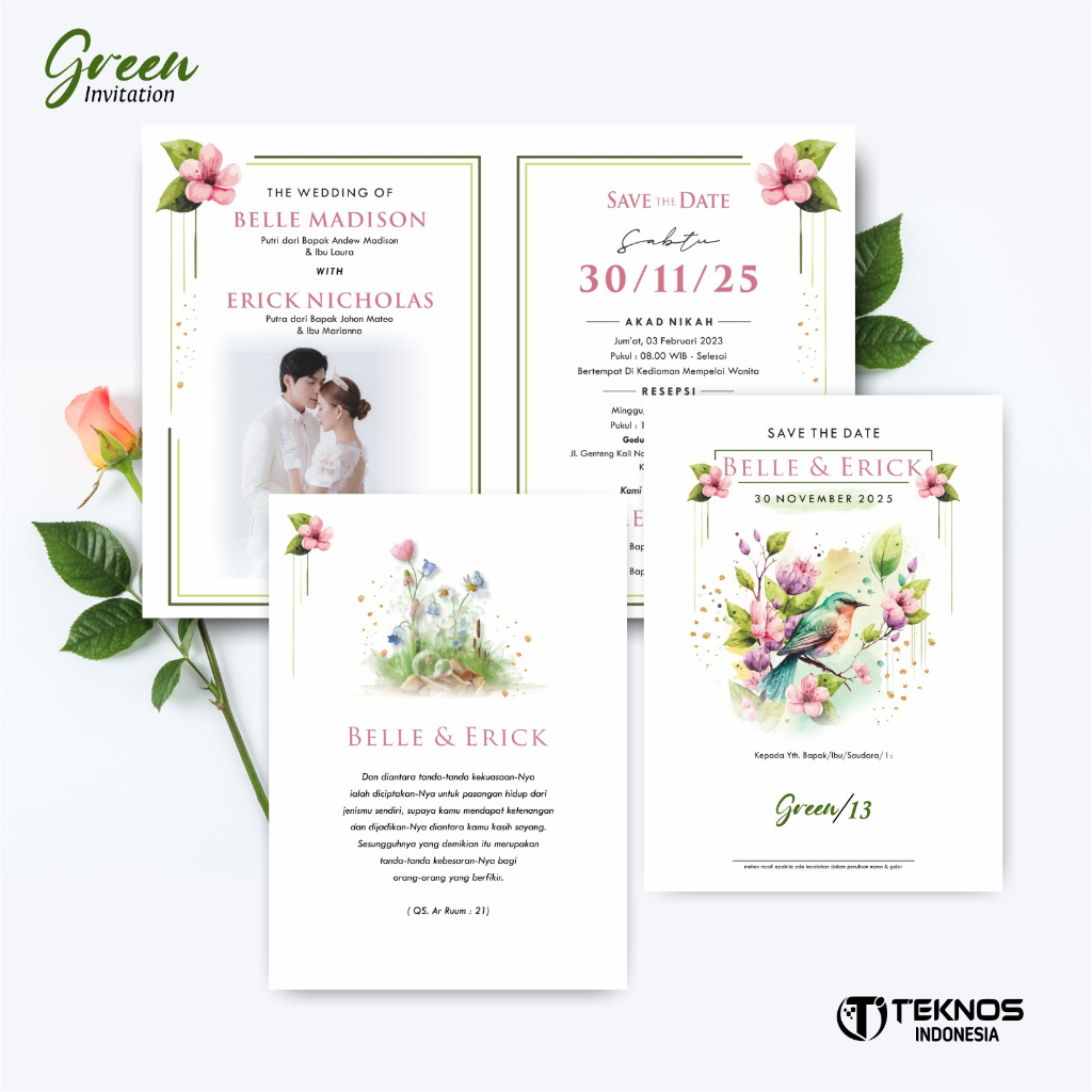 Jual SAMPLE UNDANGAN PERNIKAHAN TEKNOS - SAMPLE UNDANGAN NIKAH | Shopee ...