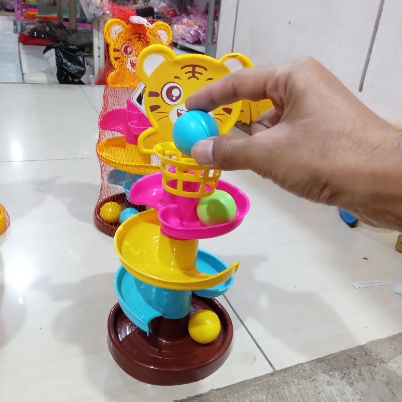 Jual Mainan Anak Rolling Sliding Ball Susun Tingkat 3 Maenan Edukasi ...