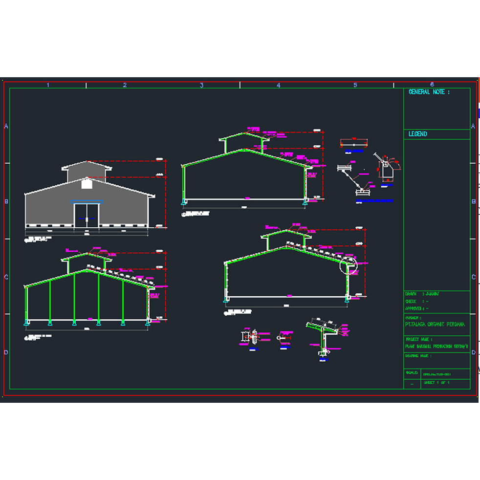 Jual Jasa gambar autocad shop drawing 2d pabrik jasa gambar autocad ...