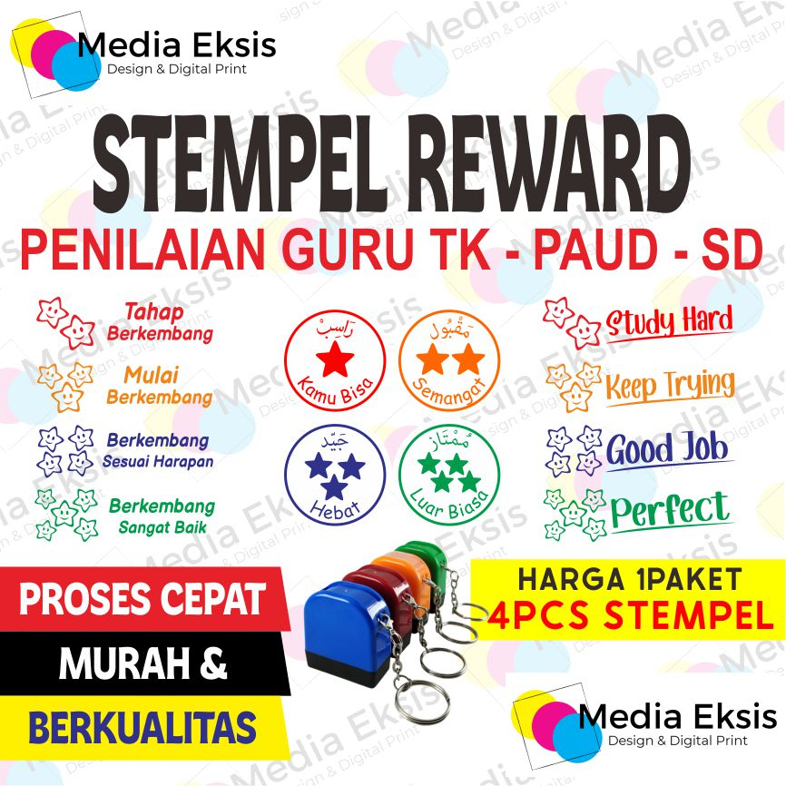 Jual STEMPEL REWARD | STEMPEL PENILAIAN ANAK TK - PAUD - SD | Shopee ...
