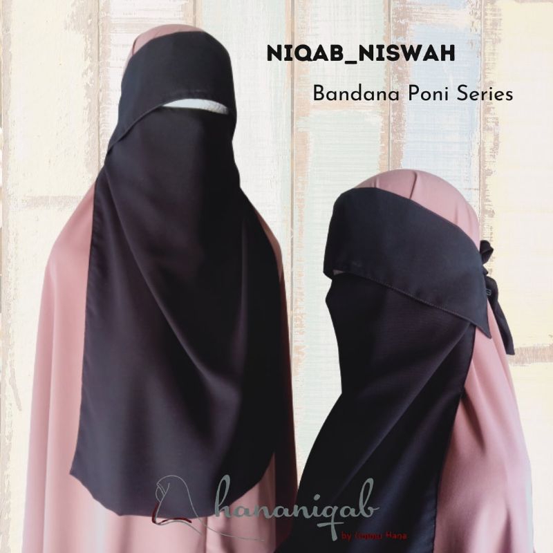 Jual Cadar Niqab Bandana Poni NISWAH | Hananiqab | Sifon Silky Lembut ...