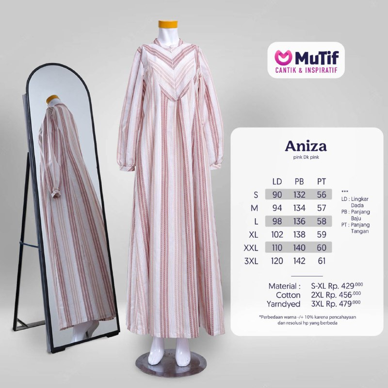 Jual original gamis mutif aniza | Shopee Indonesia