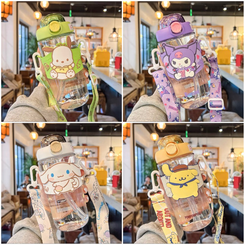 Jual Botol Minum Sekolah Anak Sedot Tritan Sanrio Kuromi Pompompurin Cinnamoroll Pochacco Unik ...