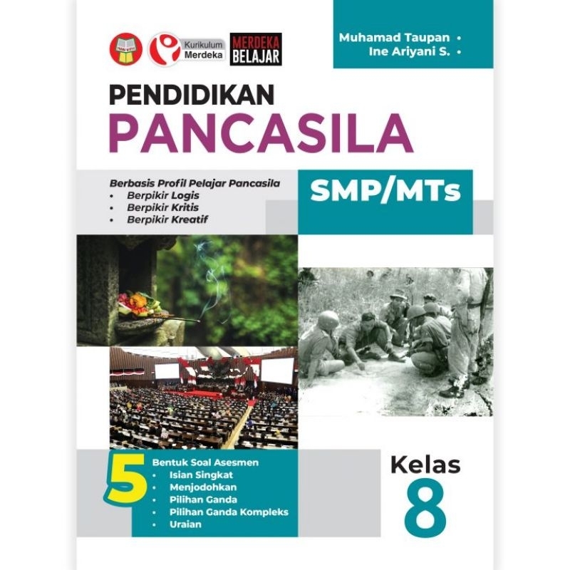 Jual BUKU KURIKULUM MERDEKA PENDIDIKAN PANCASILA UNTUK SMP/MTs KELAS 8 PENERBIT YRAMA WIDYA ...