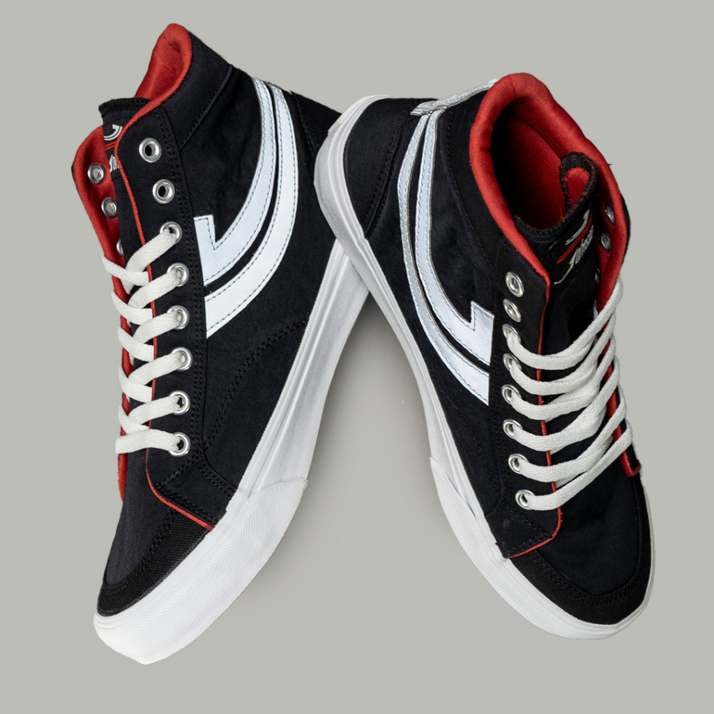 Jual SEPATU SNEAKERS JOHNSON - ORION HIGHCUT (HC) BLACK WHITE 3M ...