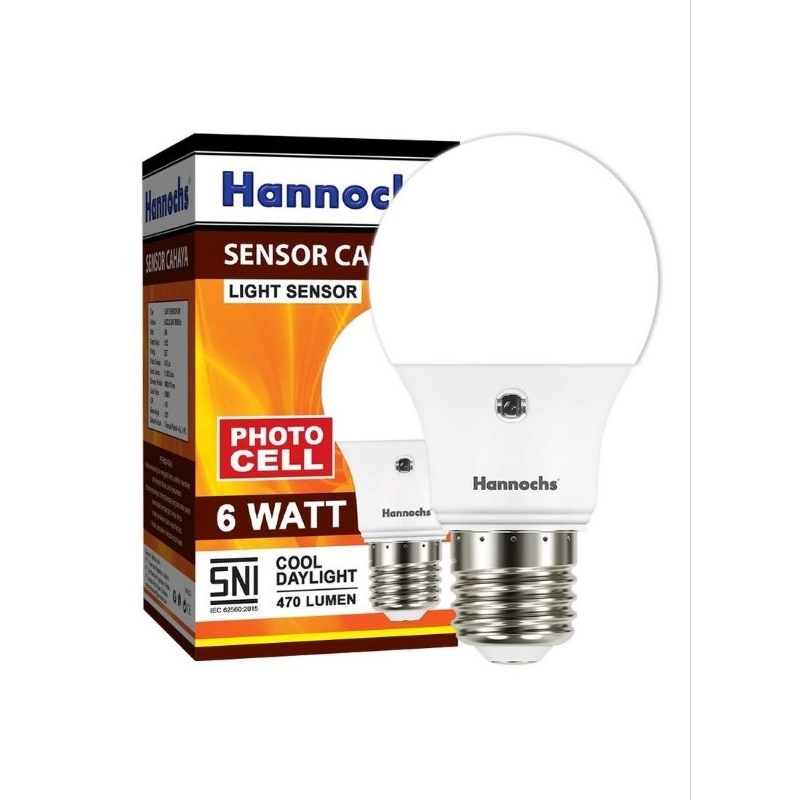 Jual Lampu LED Hannochs Sensor Cahaya 6watt Light Sensor Cahaya Putih ... Jual Lampu LED Hannochs Sensor Cahaya 6watt Light Sensor Cahaya Putih ...