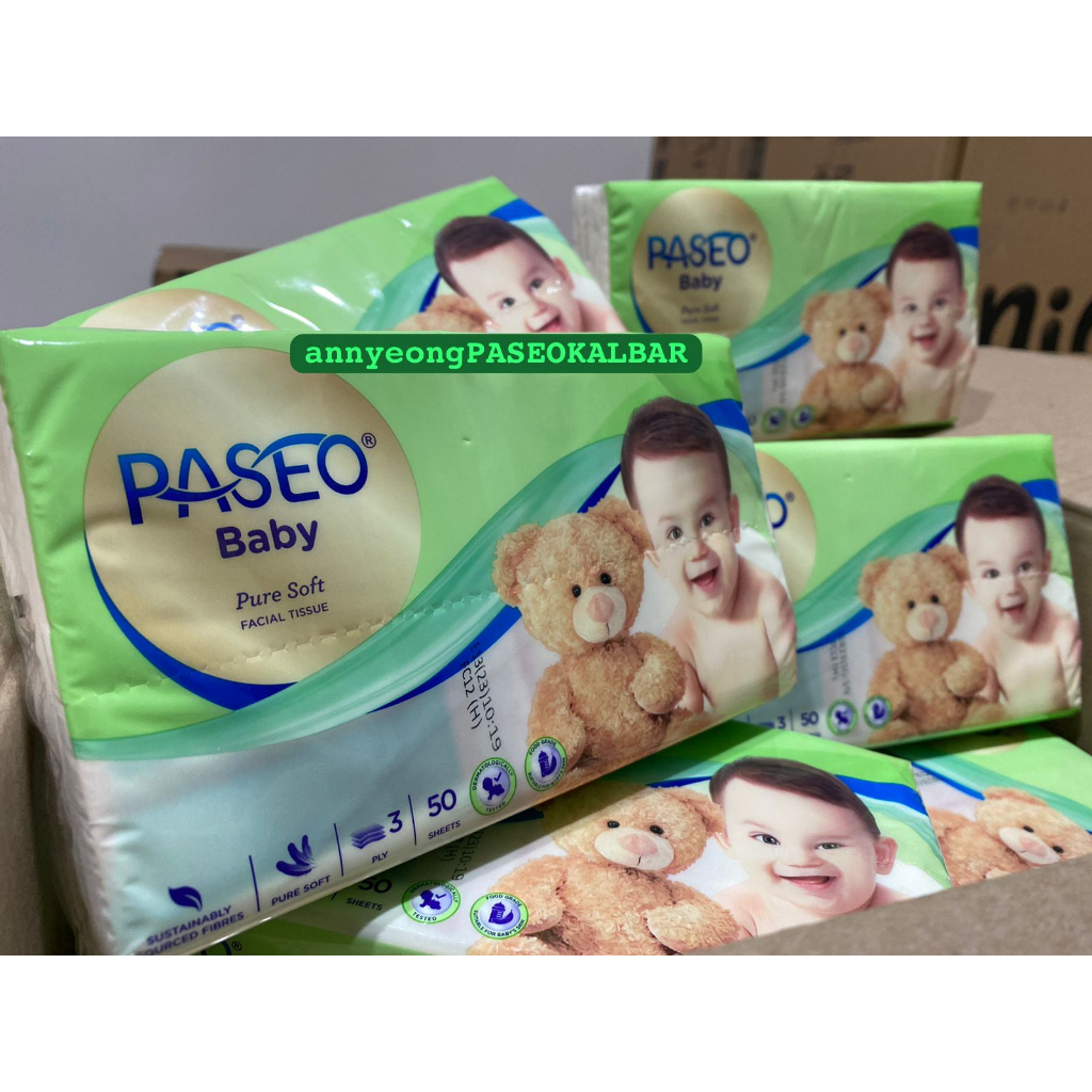 Jual Tisu Paseo Baby Pure Soft 3ply 50sheets | Shopee Indonesia
