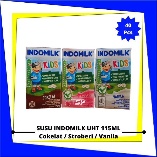 Jual Susu UHT INDOMILK Varian Rasa 115ml x 40 pcs (1 Karton) | Shopee ...
