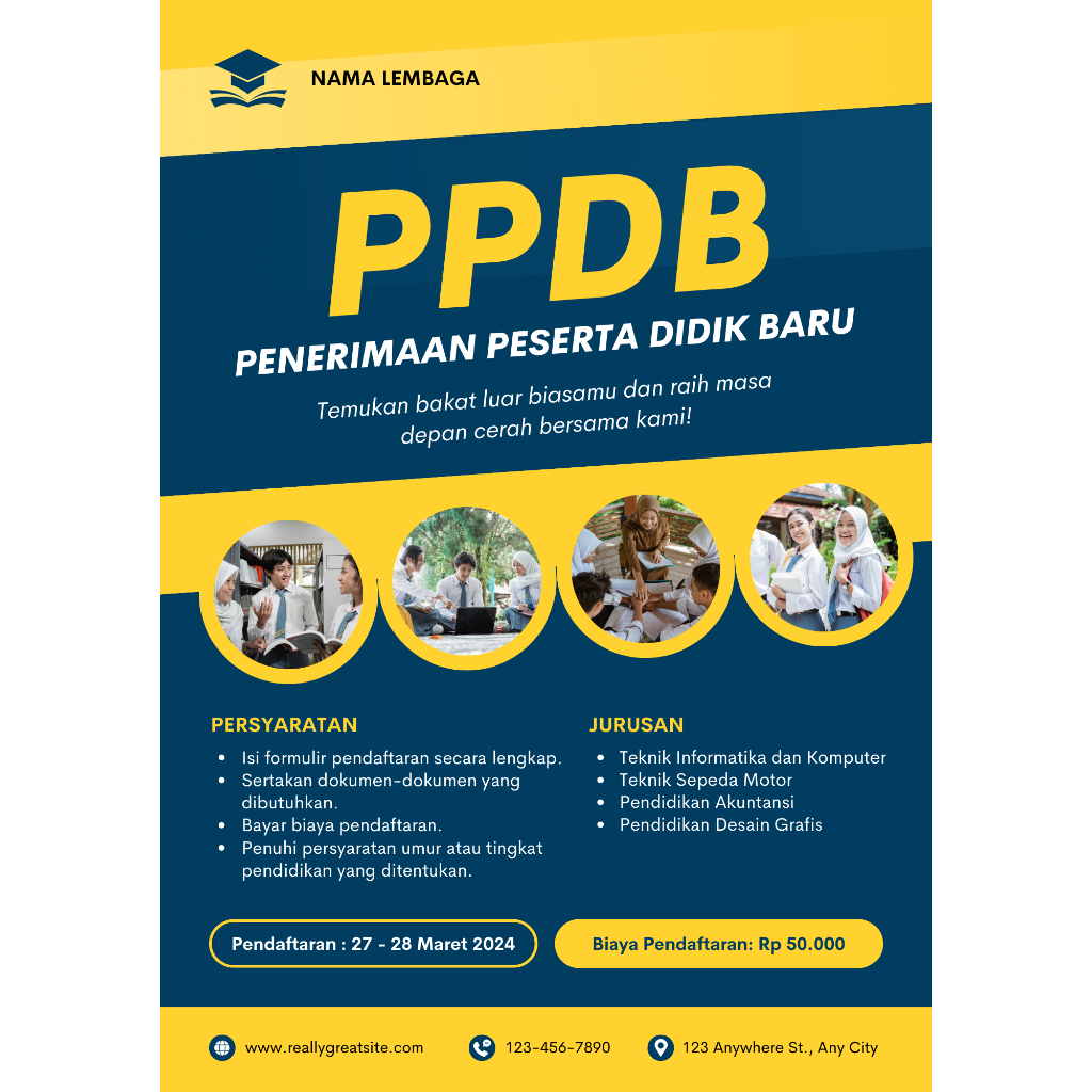 Jual jasa pembuatan baner atau spanduk PPDB ( Penerimaan SISWA ...