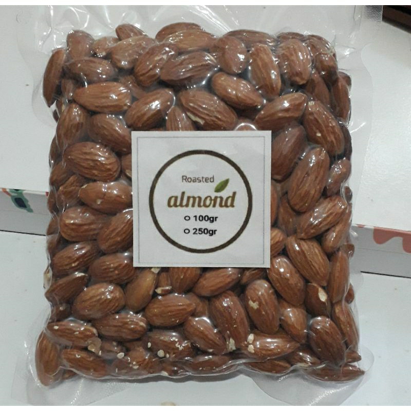 Jual Roasted Almond / Almomd panggang 250gr | Shopee Indonesia