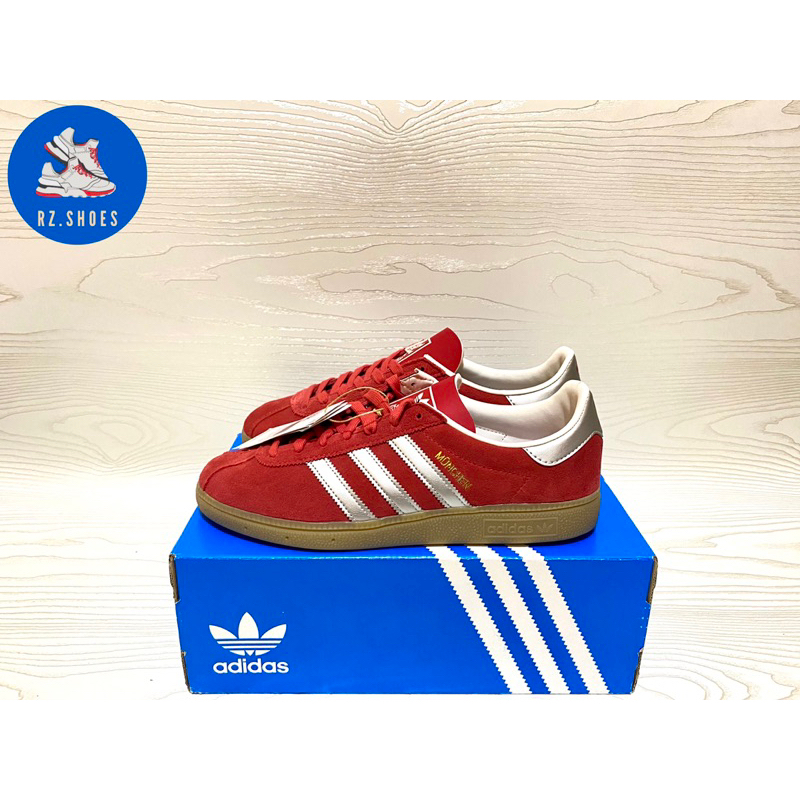 Jual Adidas Munchen Red Silver Original New | Shopee Indonesia