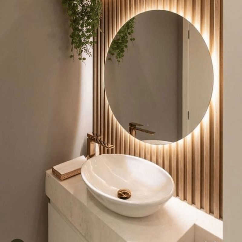 Jual Cermin LED Bulat Dinding Aesthetic [GARANSI 100%] FREE PACKING ...