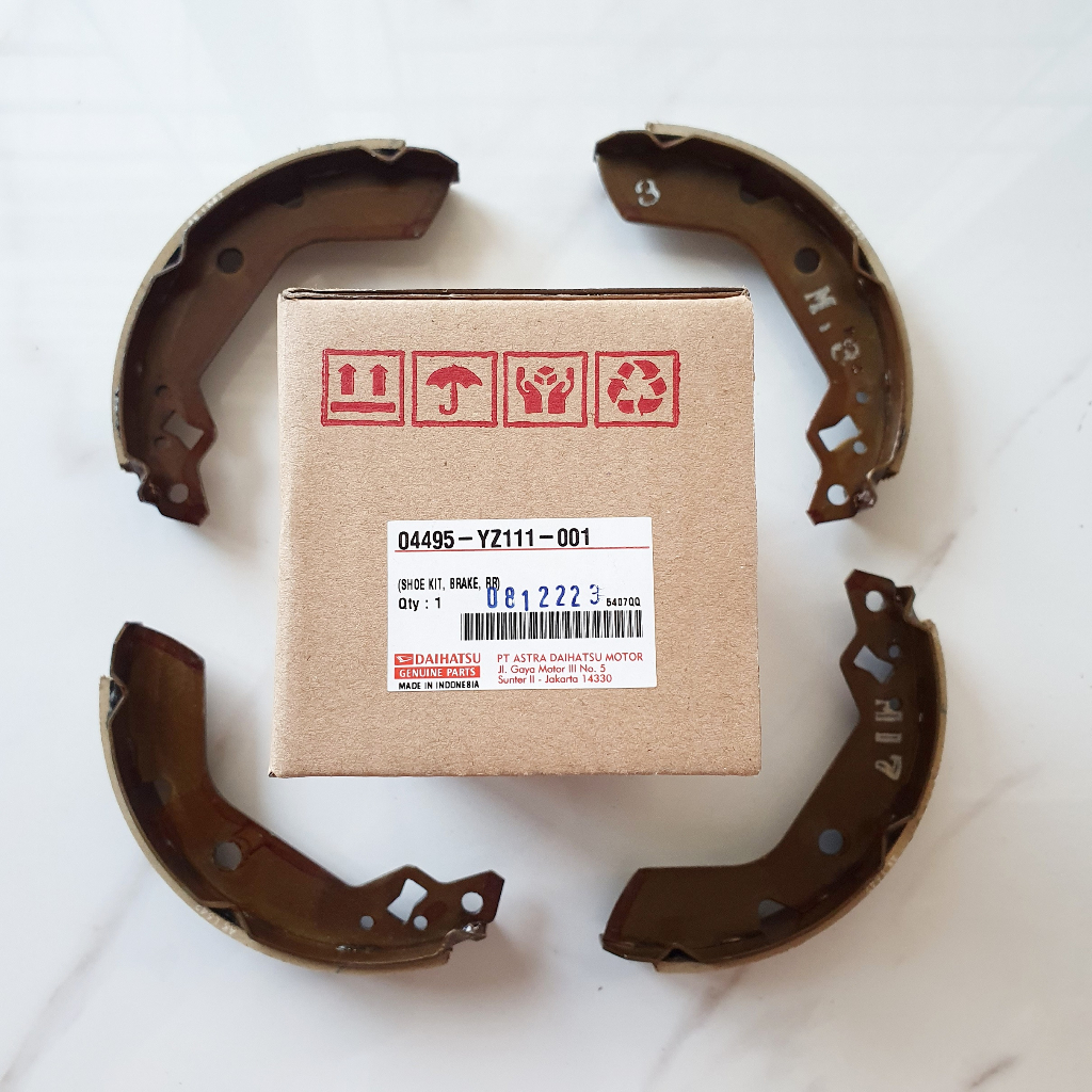 Jual BRAKE SHOE ORIGINAL - KAMPAS REM BELAKANG AGYA / AYLA | Shopee ...