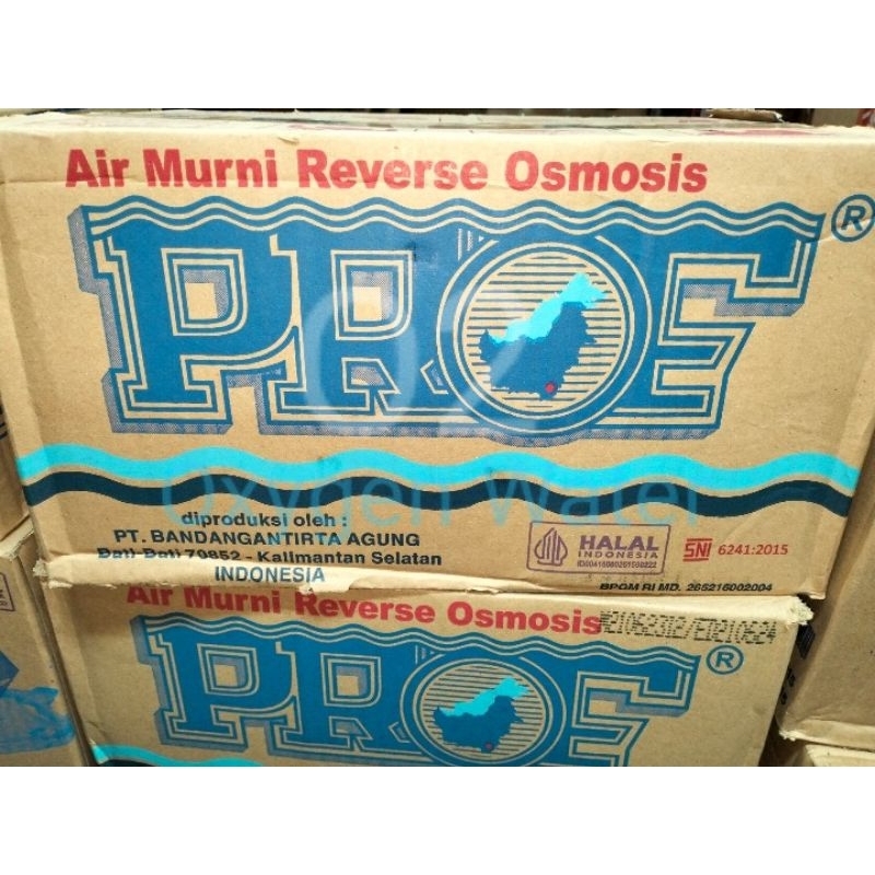 Jual Air Minum Gelas Kemasan merk Prof MAKSIMAL DUA DUS DALAM 1 ORDERAN ...
