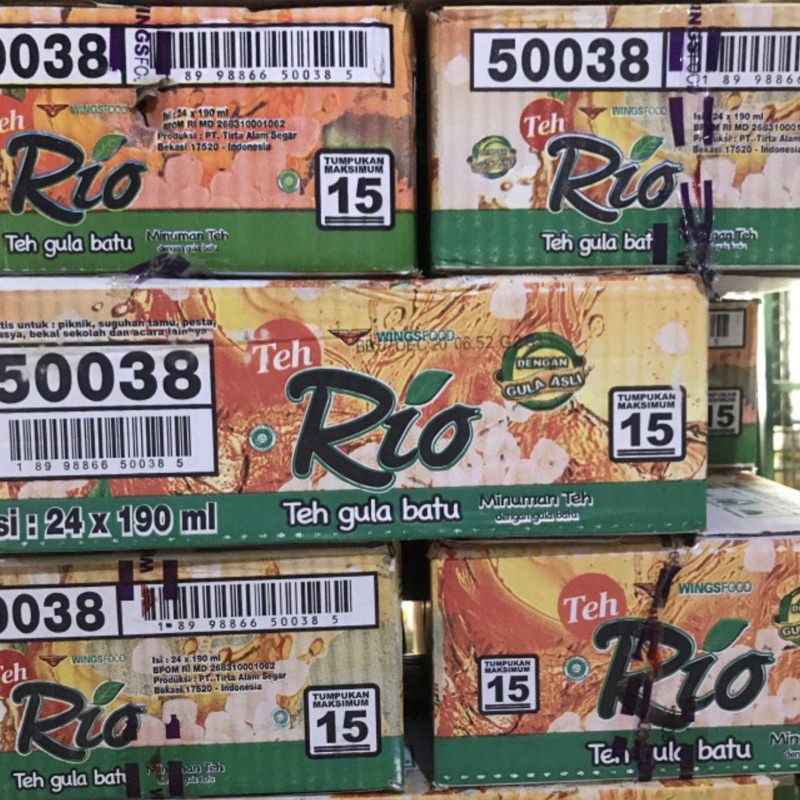 Jual teh rio rasa gula batu 1 dus | Shopee Indonesia