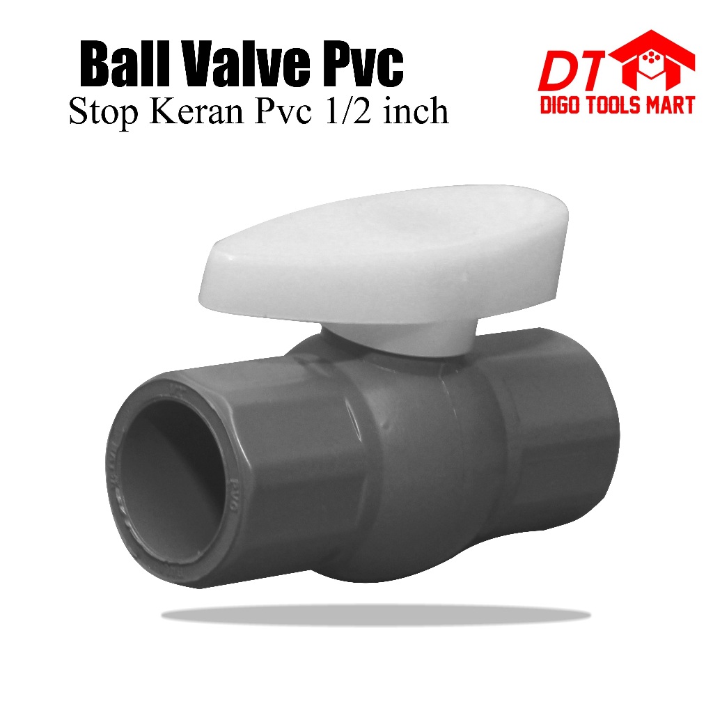 Jual Ball Valve PVC 1/2 inci Stop Keran | Shopee Indonesia