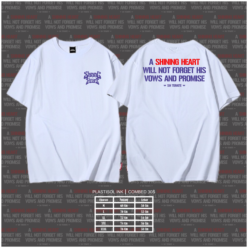 Jual Kaos Shining Heart Kata Psht Plastisol Ink | Shopee Indonesia Jual Kaos Shining Heart Kata Psht Plastisol Ink | Shopee Indonesia