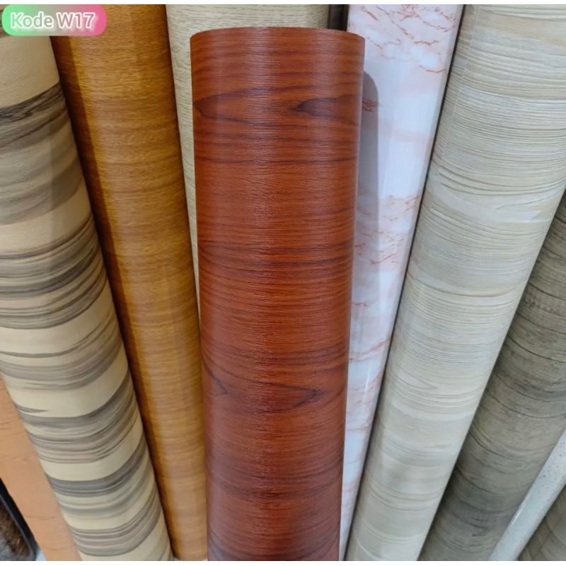 Jual wallpaper kayu/wall sticker kayu/sticker kayu /(BAHAN TEBAL)ASLI ...
