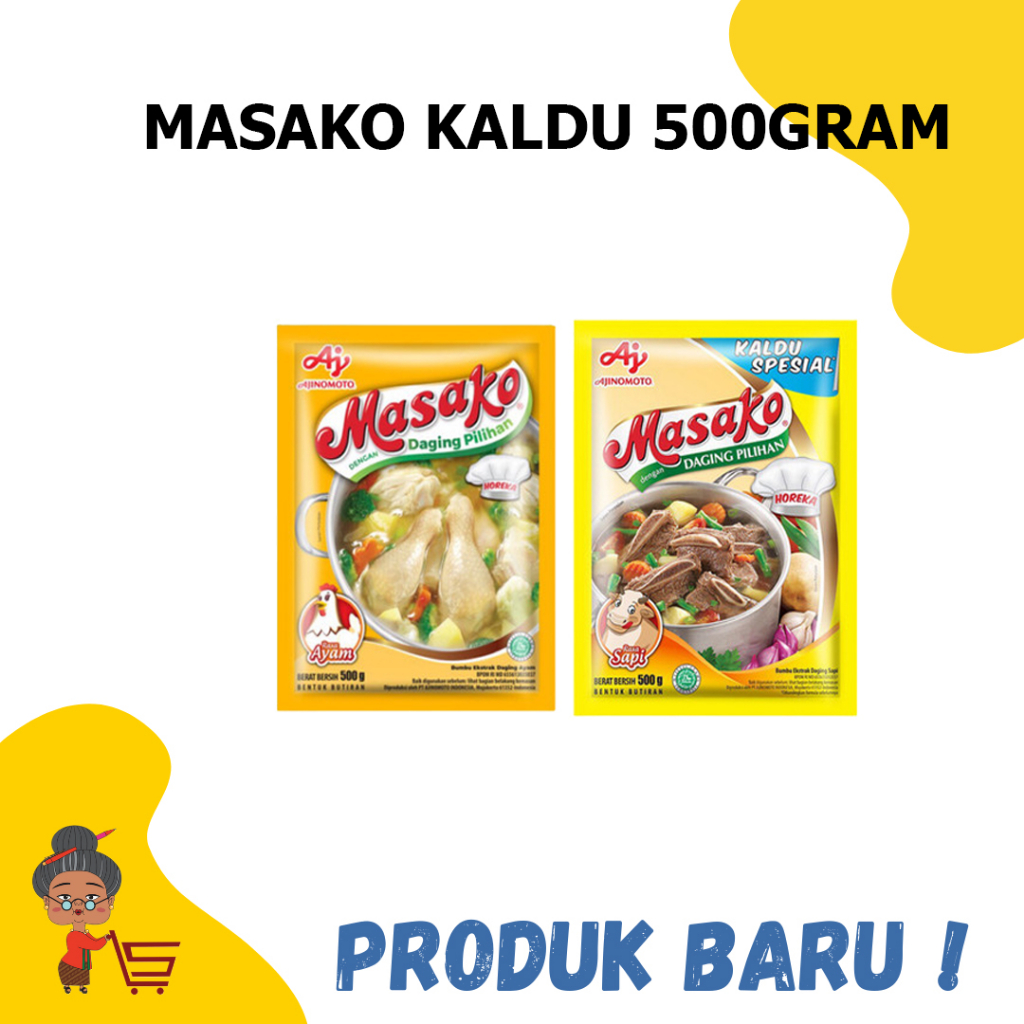 Jual MASAKO KALDU SAPI 500 GRAM / MASAKO KALDU AYAM 500 GRAM / MASAKO ...