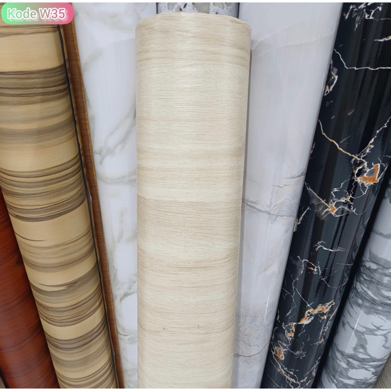 Jual wallpaper kayu/wall sticker kayu/sticker kayu /(BAHAN TEBAL)ASLI ...
