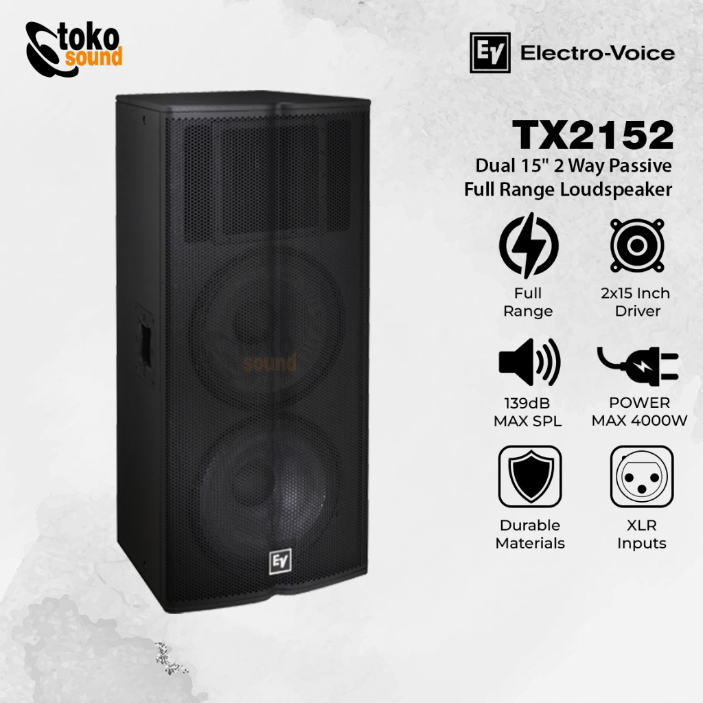Jual Electro-Voice TX2152-HE TX 2152 - 2x15 Two Way Passive LoudSpeaker ...