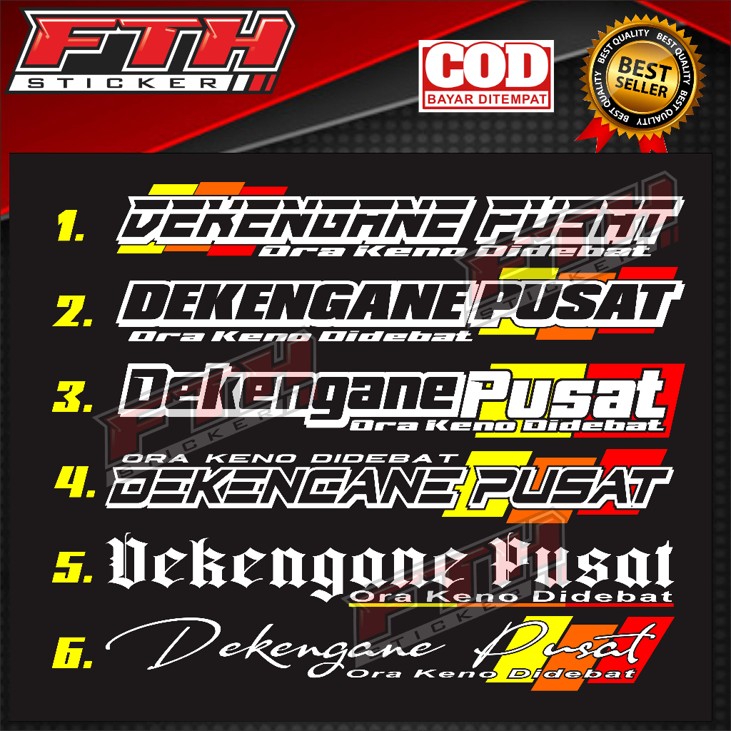 Jual [TERPOPULER]stiker dekengane pusat stiker kaca atas pick up, l300 ...