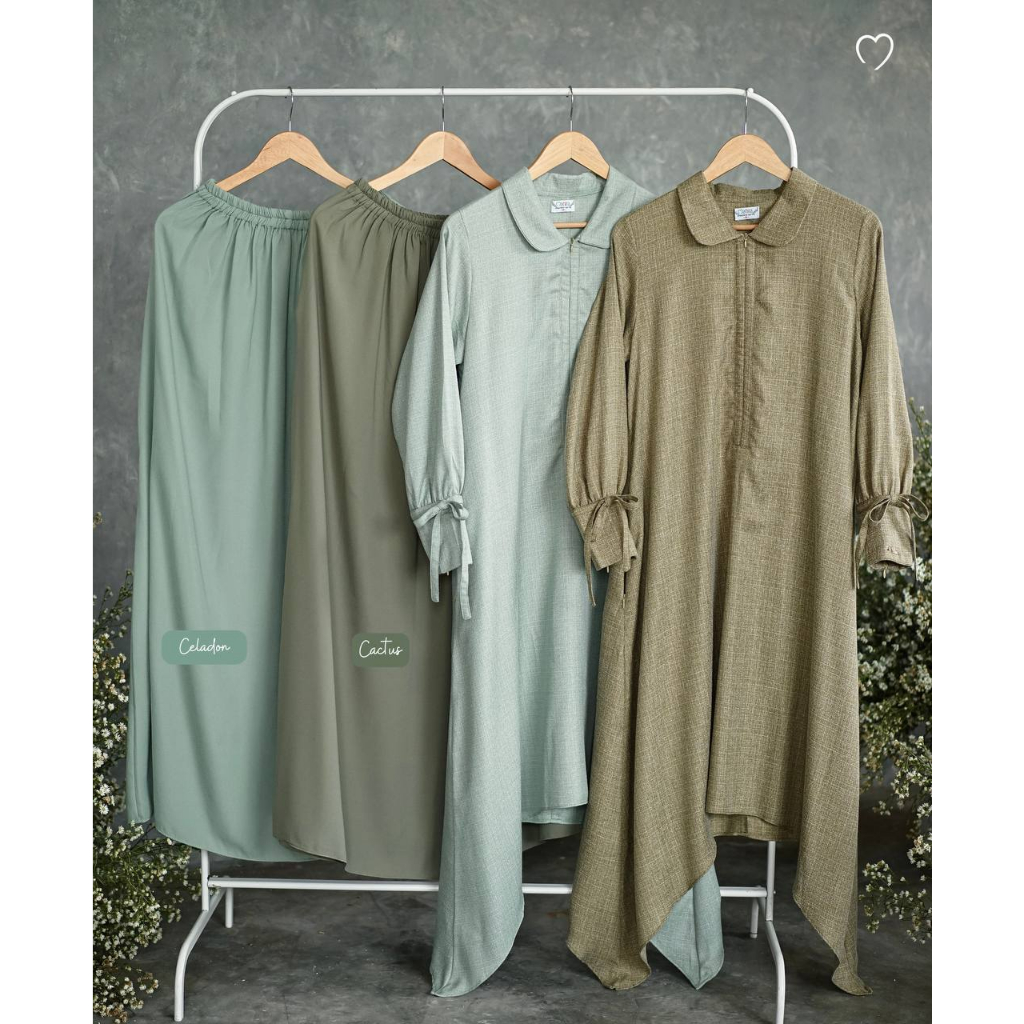 Jual Palma series Set tunik dan rok bahan Linen kashmir dan infinity by ...