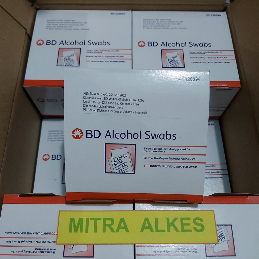 Jual BD Alkohol Swabs. Alkohol Swabs BD. Alkohol Swab BD. Tissue ...