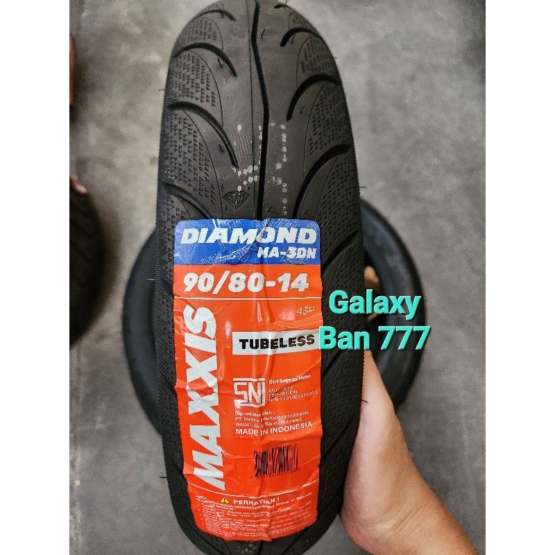 Jual Ban Motor Maxxis Diamond MA-3DN 90/80-14 Tubeless Ban Depan Vario ...