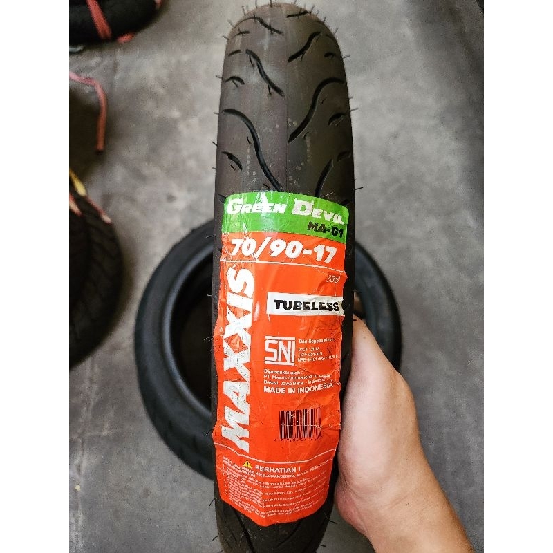Jual Ban Motor Maxxis Green Devil 70/90-17 Tubeless MA G1 Ban Motor ...