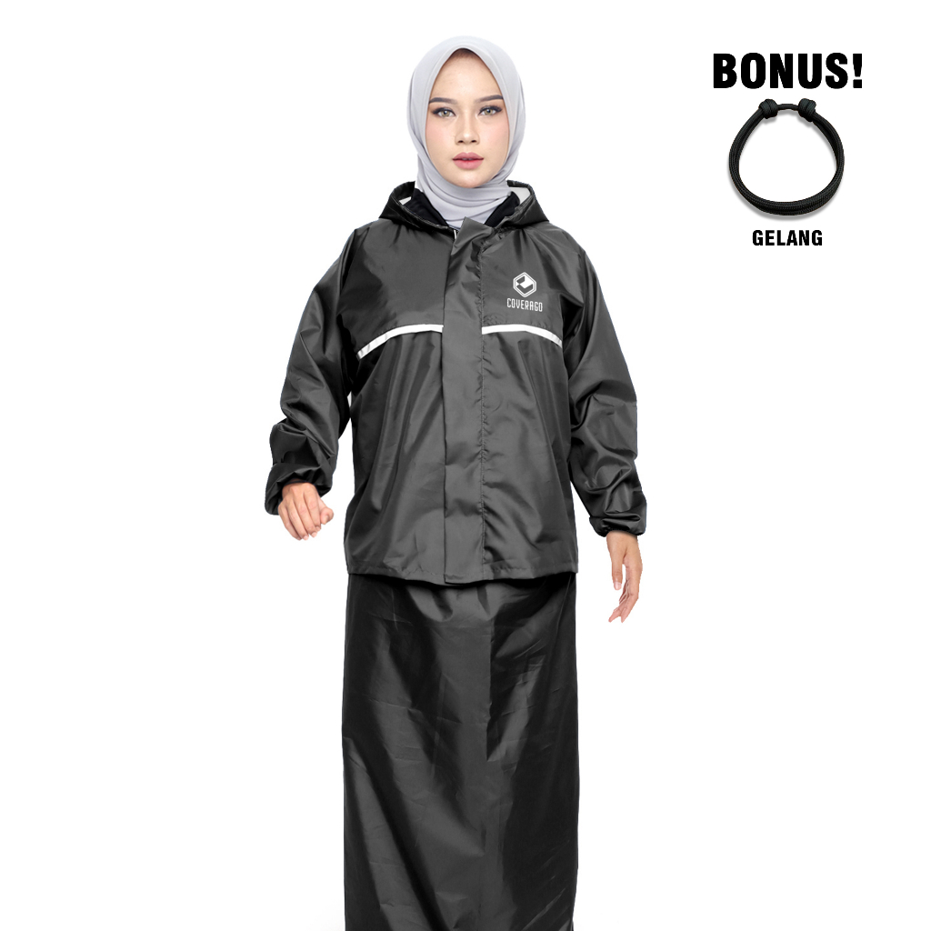 Jual [FREE GIFT] Capilari x Coverago Jas Hujan Rok Jaket Anti Rembes ...
